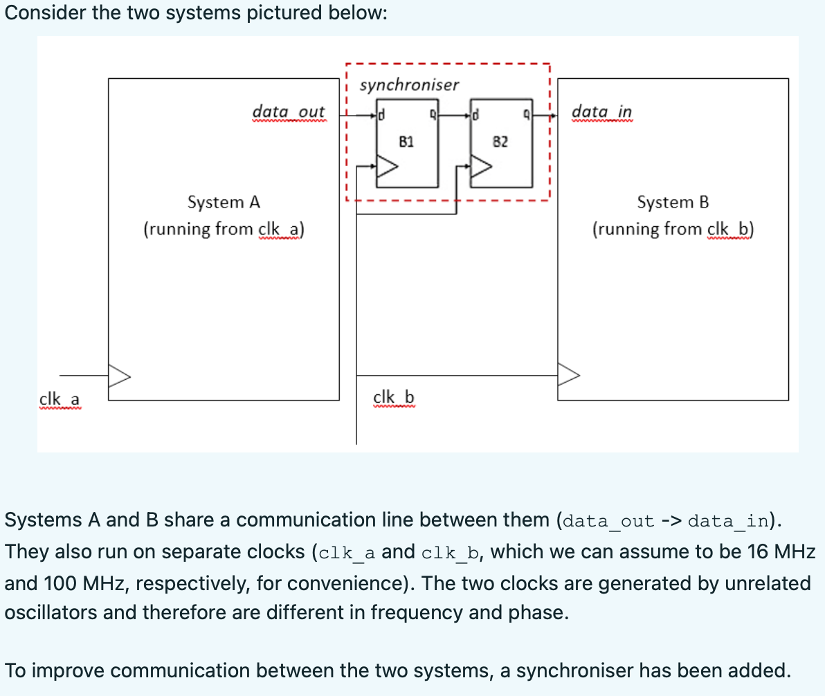 Solved Consider the two systems pictured below: 1 i | Chegg.com