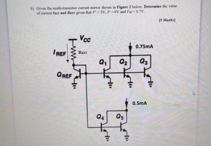 Solved a) Refer to Figure 1. All transistor are matched. The | Chegg.com