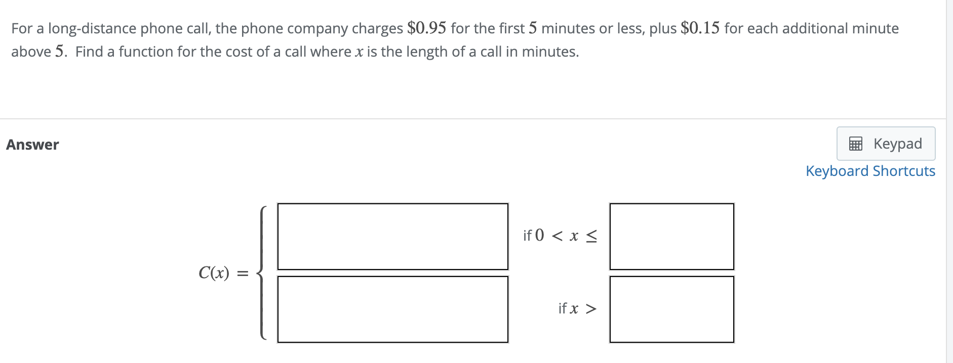 Solved For a long-distance phone call, the phone company | Chegg.com