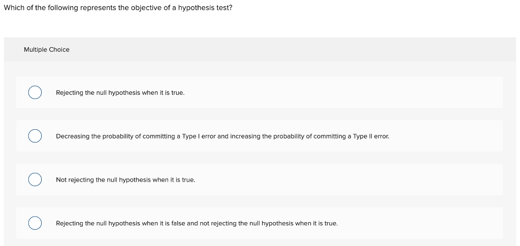Solved Which of the following represents the objective of a | Chegg.com