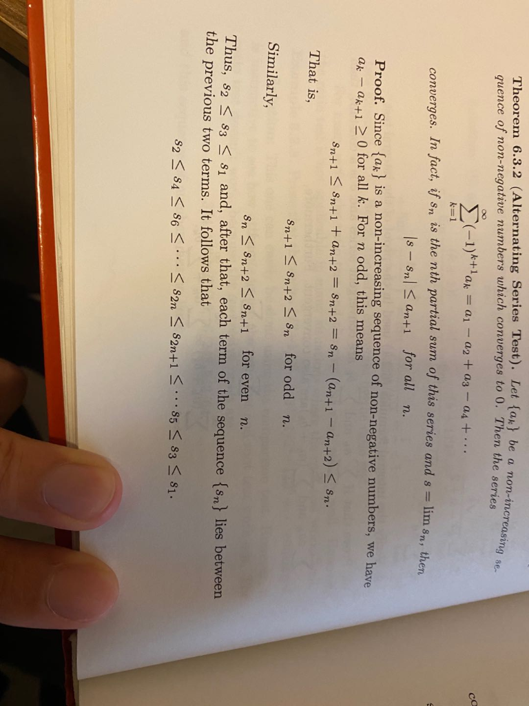 Solved 6.4, #10. Let {ak} be a non-increasing sequence of | Chegg.com