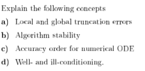 Solved Explain the following concepts a) Local and global | Chegg.com