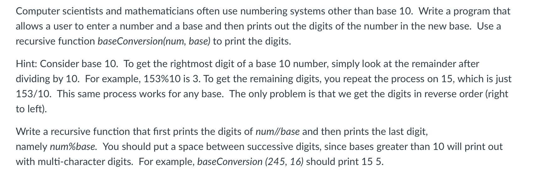 Solved Computer scientists and mathematicians often use | Chegg.com