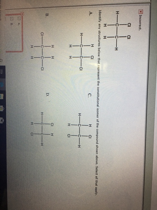 Solved Incorrect. CI C НН Identify any structures below that | Chegg.com