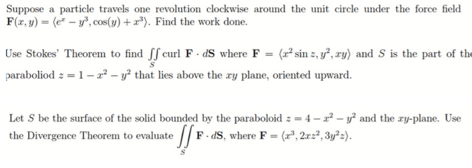 Solved Suppose a particle travels one revolution clockwise | Chegg.com