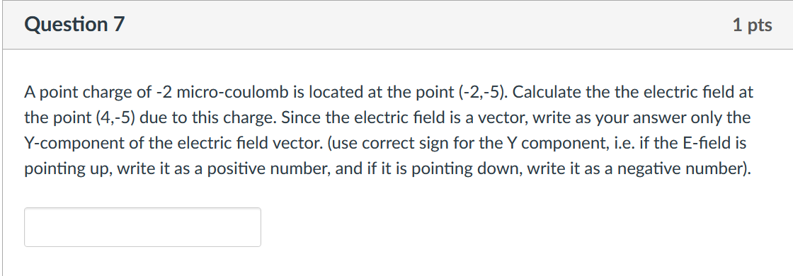 Solved A point charge of −2 micro-coulomb is located at the | Chegg.com