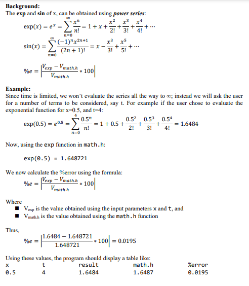 Solved In this assignment you will write a C program to show | Chegg.com