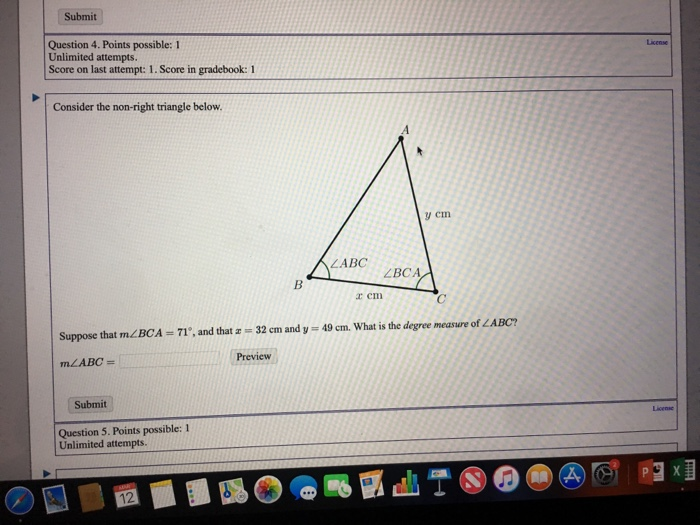 Solved Submit Question 4. Points possible: 1 Unlimited | Chegg.com