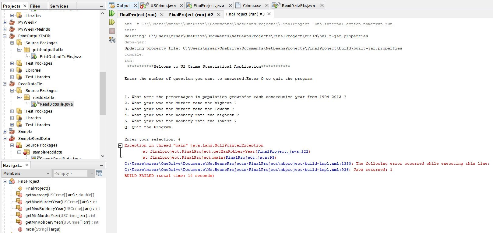 Assignment: Design a Java application that will read | Chegg.com