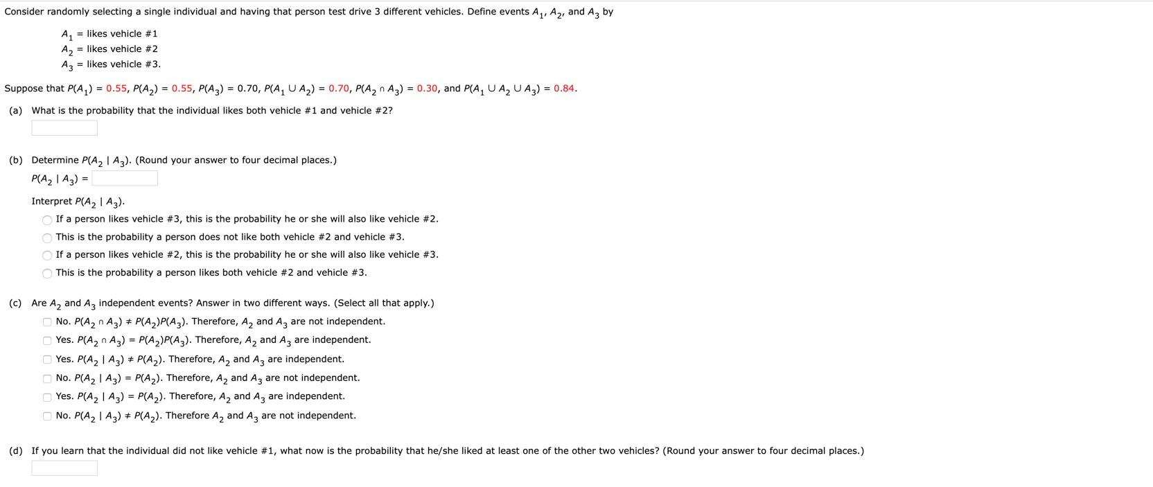 Solved Consider randomly selecting a single individual and | Chegg.com