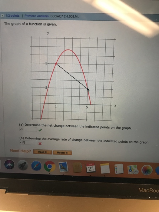 Solved 1/2 points | Previous Answers SColAlg7 2.4.008.M The | Chegg.com