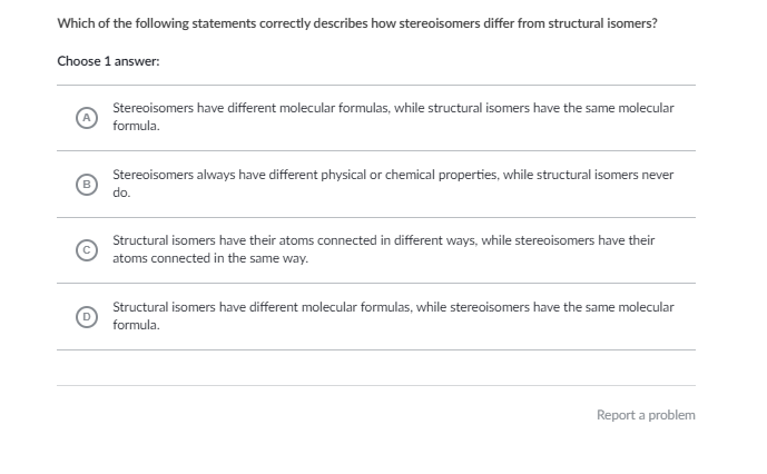 Solved Which of the following statements correctly describes | Chegg.com