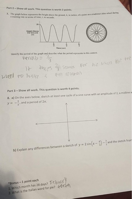 Solved Part 1-Multiple Choice. Circle the best answer. Each | Chegg.com