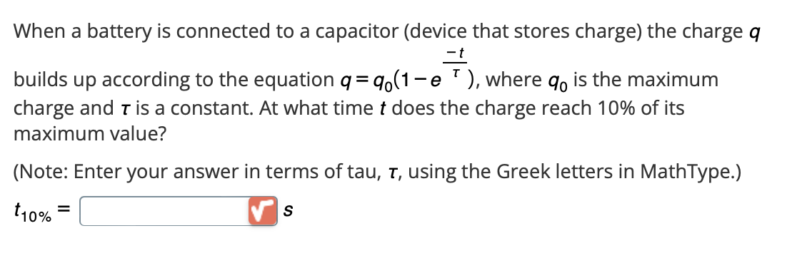 Solved When a battery is connected to a capacitor (device | Chegg.com