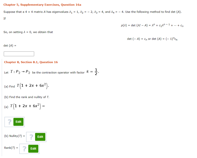 Solved Chapter 5, Supplementary Exercises, Question 16a | Chegg.com
