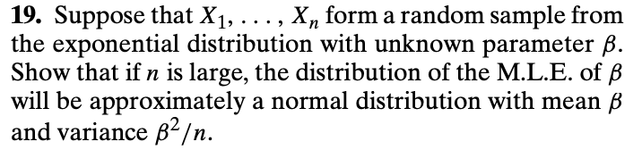 Solved 19. Suppose that X1,…,Xn form a random sample from | Chegg.com