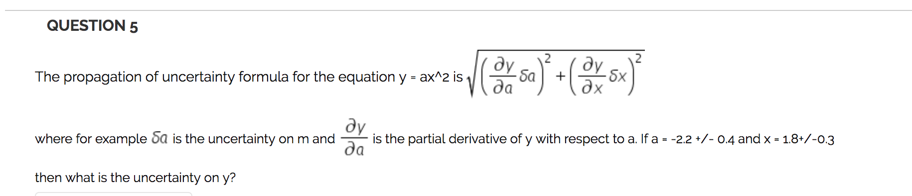 Solved QUESTION 5 2 2 ду ба да The propagation of | Chegg.com