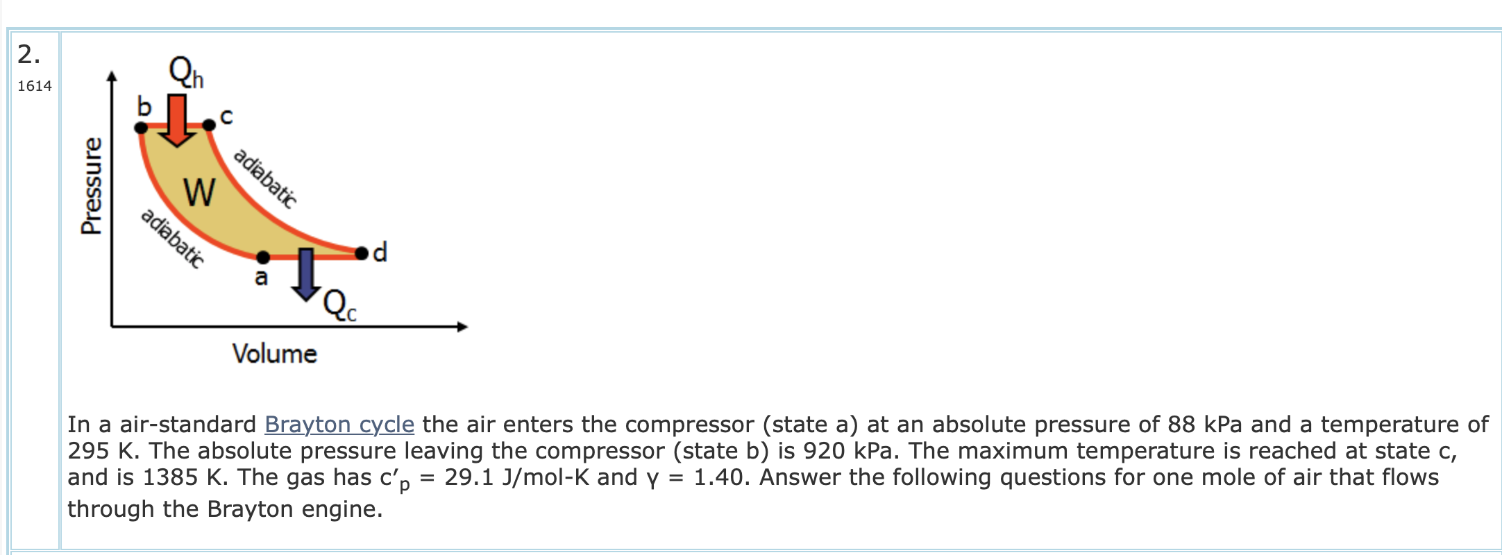 Solved a) Calculate the volume of air at the end of the | Chegg.com