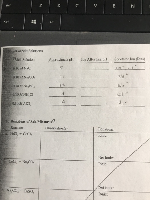 Solved 3. Dissolution of sodium carbonate Describe your | Chegg.com