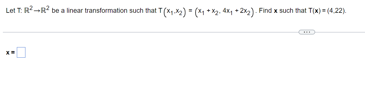Solved Let T:R2→R2 be a linear transformation such that | Chegg.com