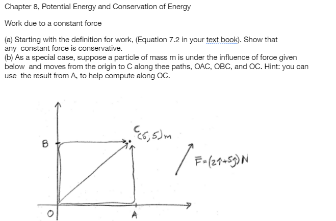 Solved Chapter 8, ﻿Potential Energy and Conservation of | Chegg.com