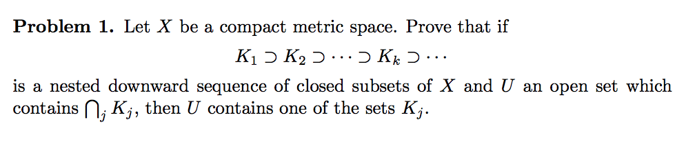 Solved Problem 1. Let X be a compact metric space. Prove | Chegg.com