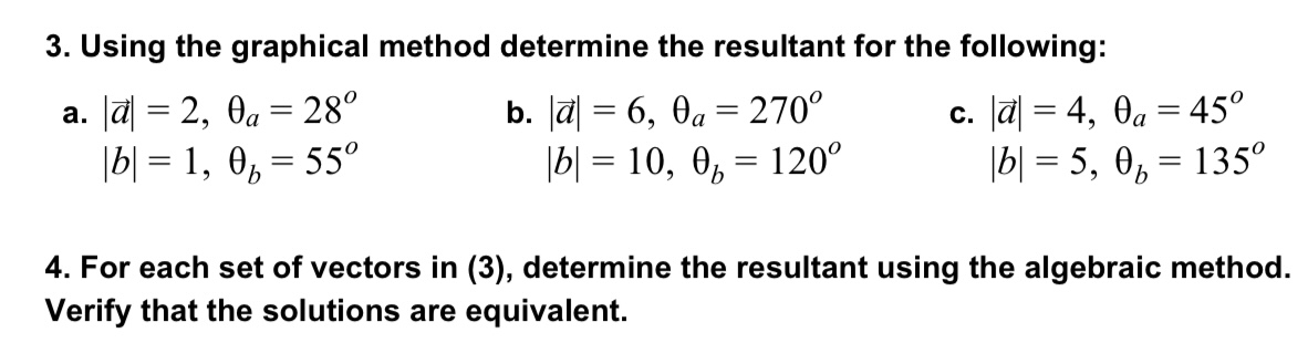 Solved 3. Using the graphical method determine the resultant | Chegg.com