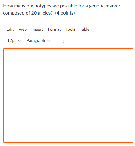 Solved How many phenotypes are possible for a genetic marker | Chegg.com