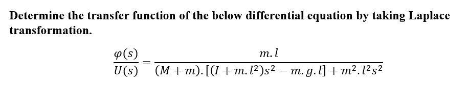 Solved Determine the transfer function of the below | Chegg.com