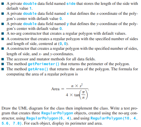 Solved **9.9 (Geometry: n-sided regular polygon) In an | Chegg.com