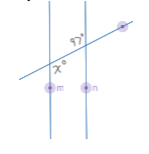 Solved Find the measure of the missing angle so that lines m | Chegg.com