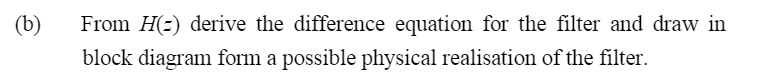 Solved Using The Bilinear Transform Determine The Transfer