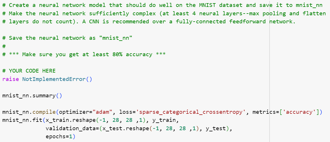 Solved Build a CNN classifier and train it on MNISTCreate a | Chegg.com