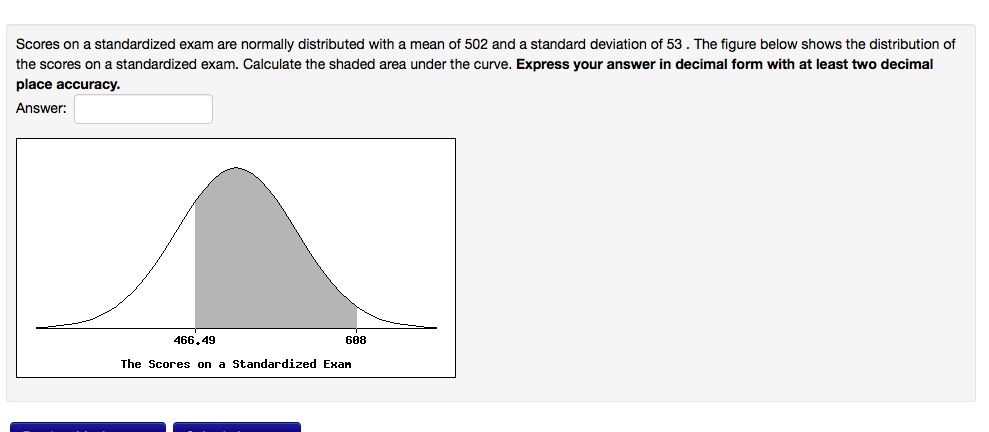 Solved Scores on a standardized exam are normally | Chegg.com