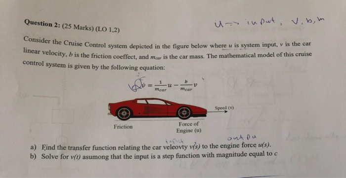 Solved Question 2: (25 Marks) (LO 1,2) der the Cruise | Chegg.com