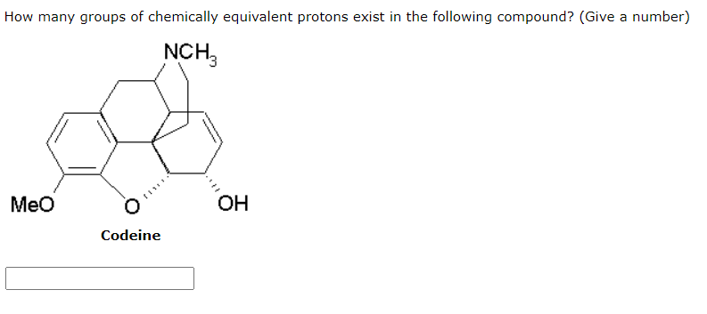 Solved How many groups of chemically equivalent protons | Chegg.com