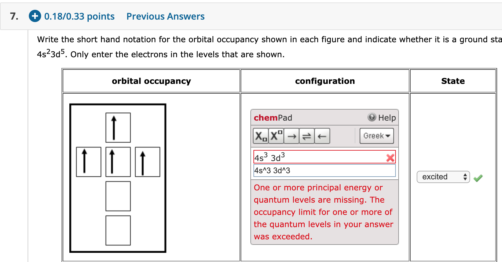 Solved 7. + 0.18/0.33 points Previous Answers Write the | Chegg.com