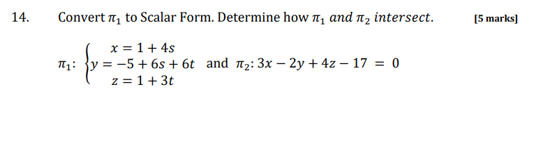 Solved Convert 𝜋1 to Scalar Form. Determine how 𝜋1 𝑎𝑛𝑑 | Chegg.com