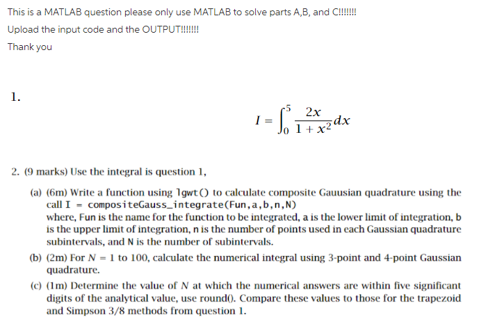 This is the second time posting this please make sure | Chegg.com