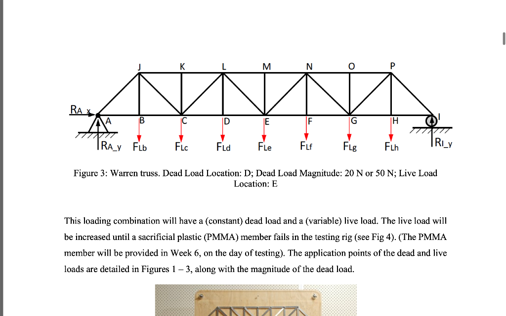 Solved A dead load value (20 or 50 Newtons), which will be | Chegg.com