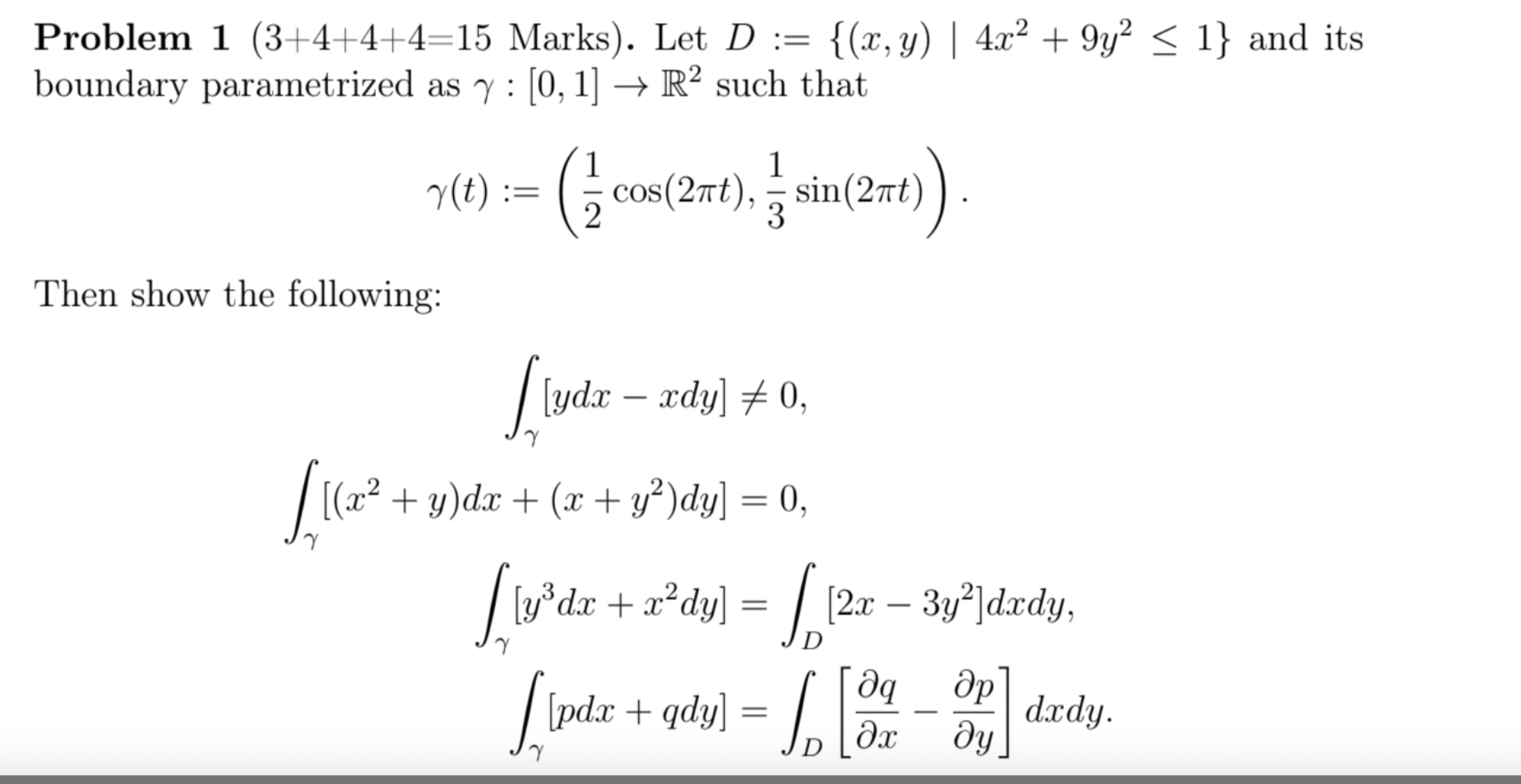 Solved Problem 1(3+4+4+4=15 Marks ). Let | Chegg.com