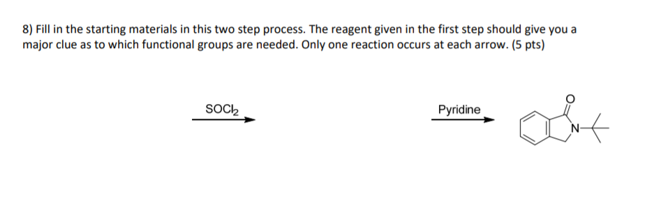 Solved 6) Fill in the missing reagents and intermediate | Chegg.com