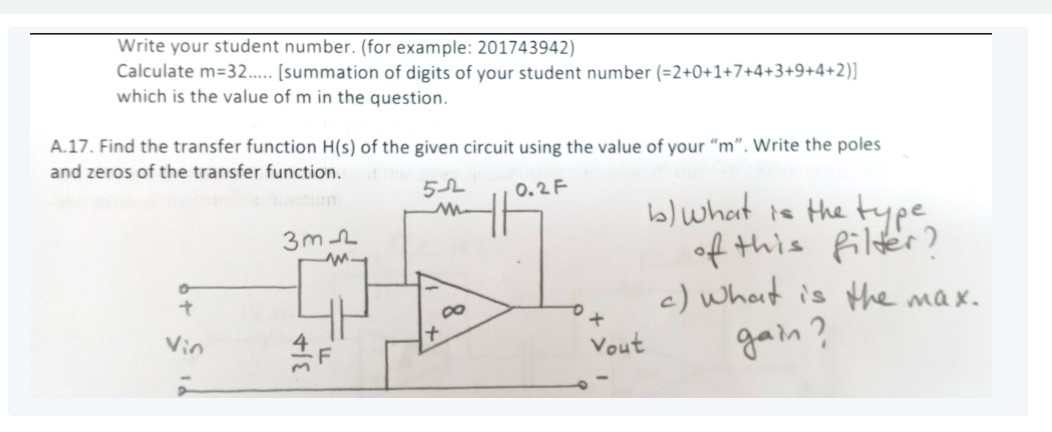 Solved Write your student number. (for example: 201743942) | Chegg.com