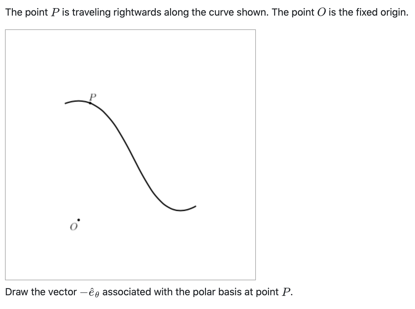 Solved The point P is traveling rightwards along the curve | Chegg.com