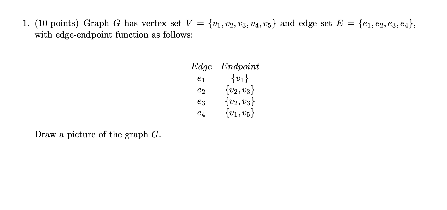 Solved 1. (10 points) Graph G has vertex set | Chegg.com