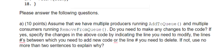 Solved Consider the following code that implements a | Chegg.com