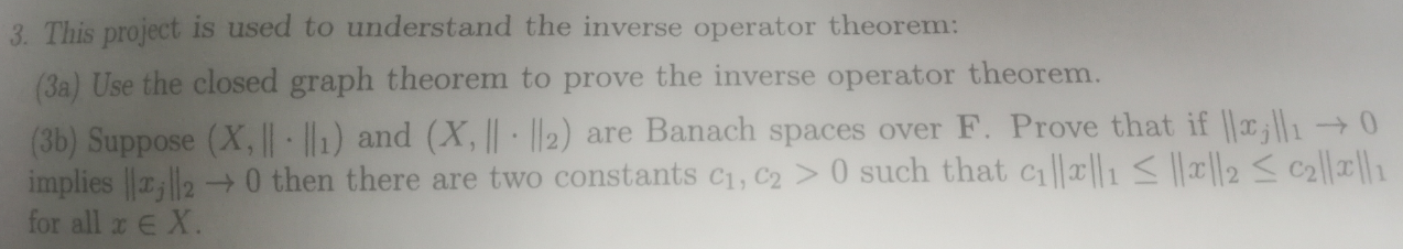Solved 3. This project is used to understand the inverse | Chegg.com