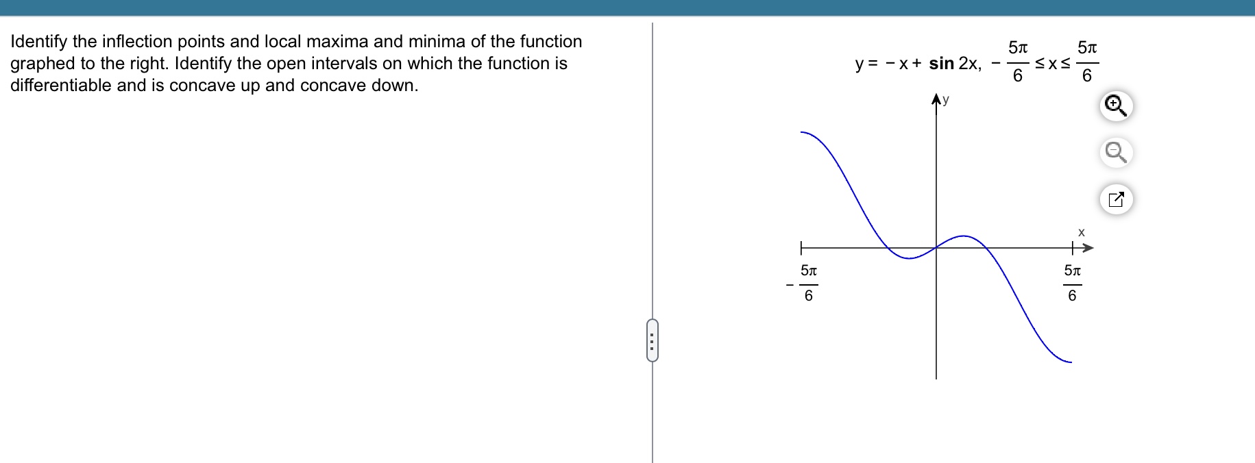 Solved Identify the inflection points and local maxima and | Chegg.com