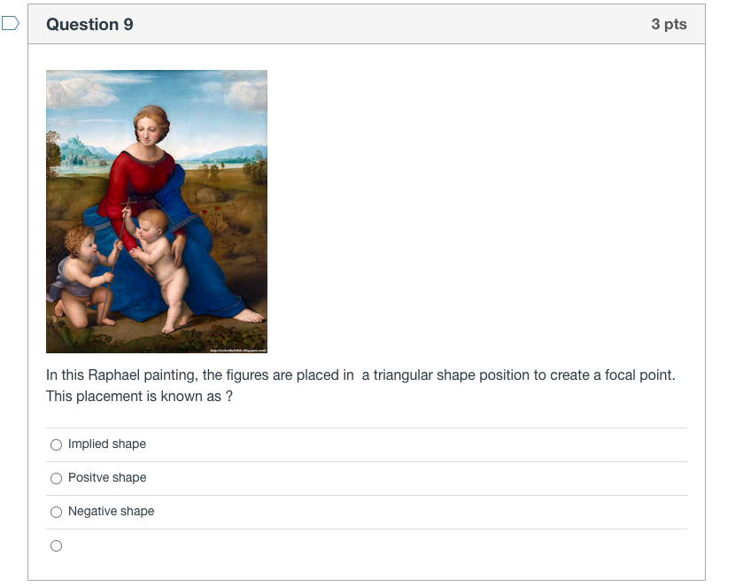 In this Raphael painting, the figures are placed in a | Chegg.com