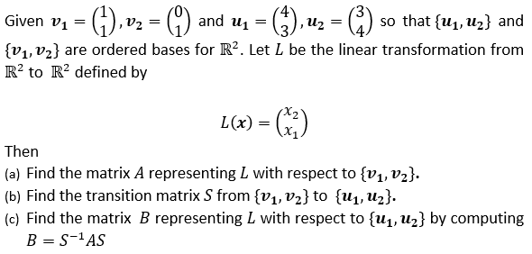Solved V1 + (), v2 = 0 and ui = Given (), U2 so that {u1, | Chegg.com